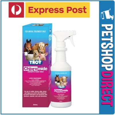 Troy Chloromide Antiseptic Pump Spray 500ml EXPRESS POST | eBay