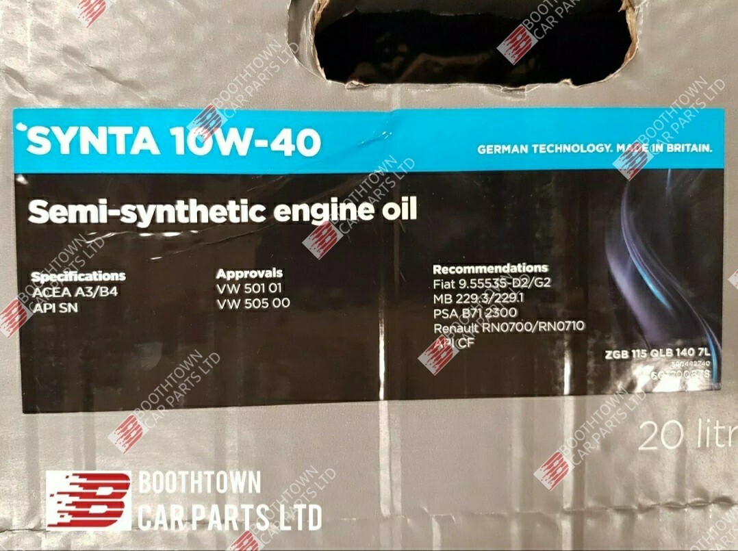 QUANTUM SYNTA 10W 40 20 Ltr API SL/CF SEMI SYNTHETIC 10 40 Engine Oil ...
