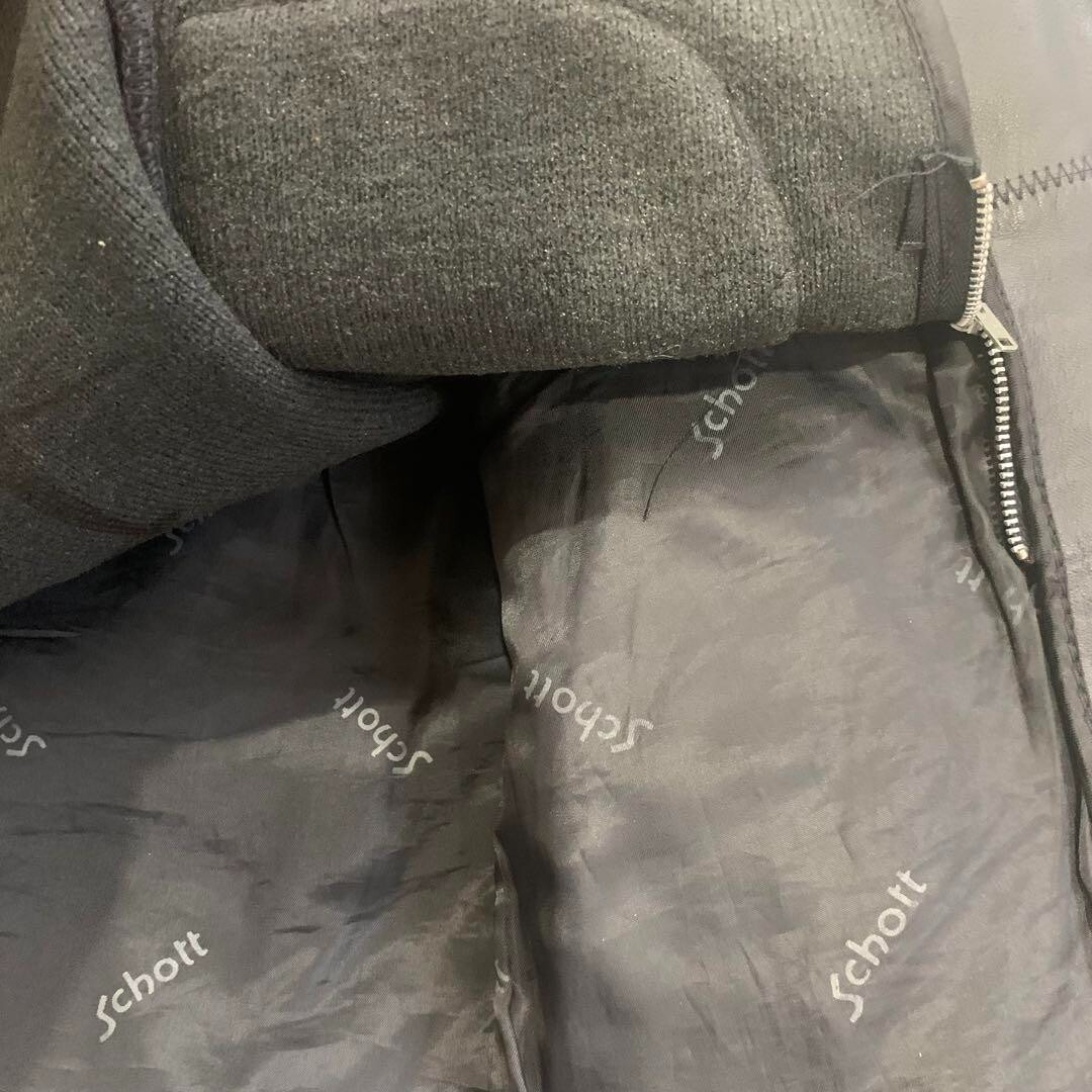 Schott 641 Single Riders Jacket With Bore Liner Men S… - Gem