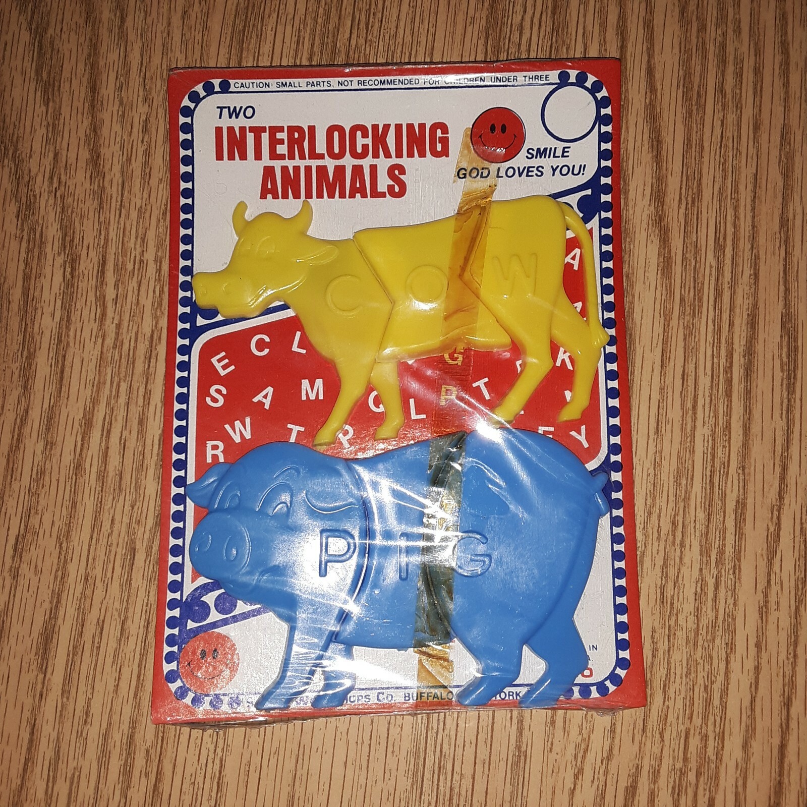 Two Interlocking Animals (Cow / Pig) by Smilee Workshops Co - Vintage ...