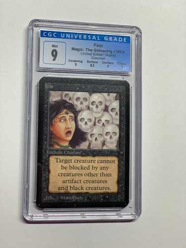 Fear MTG Alpha Magic the Gathering with Sub-Grades CGC 9 050 | eBay