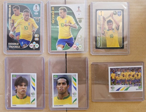 Team Brazil card lot (46) cards various years - Neymar Kaka Ronaldinho ...