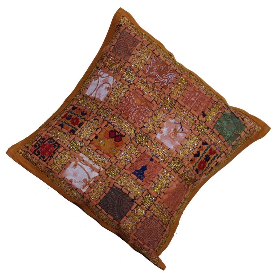Premium Duo: 2 Handcrafted Indian Boho Patchwork Cushion Covers | eBay Australia