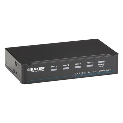 Black Box Network - AVSP-DVI1X4 - Black Box DVI-D Splitter with Audio ...