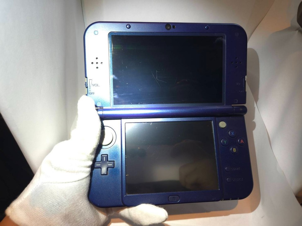 Nintendo New 3DS LL XL Metallic BLUE Handheld Game Console RED-001 ...