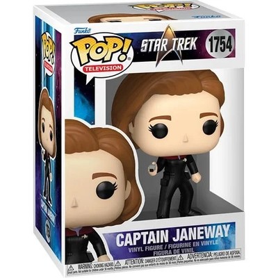 Funko POP! Star Trek Voyager Captain Janeway Figure #1754 + Protector ...