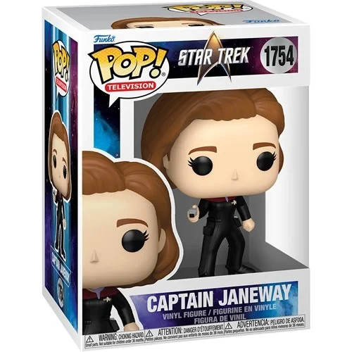 Funko POP! Star Trek Voyager Captain Janeway Figure #1754 + Protector ...