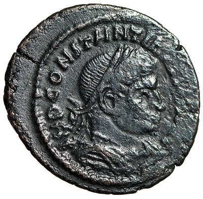 CONSTANTINE I THE GREAT Roman Coin w COA Portrait & Sol ROME MINT ...