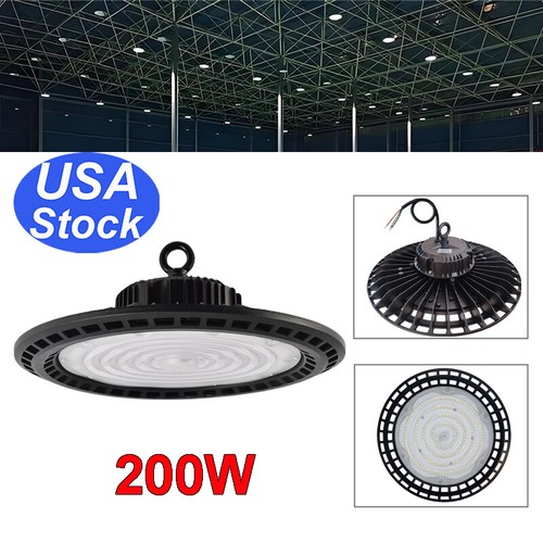 10 Pack 200W Small UFO Led High Bay Light for Commercial Industrial ...