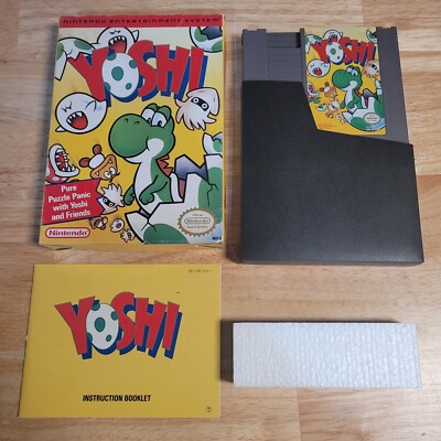 Yoshi NES Nintendo Entertainment System, 1992 CIB Complete in Box ...