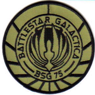 Battlestar Galactica BSG 75 Logo Tactical Green Patch 3 1/2" | eBay