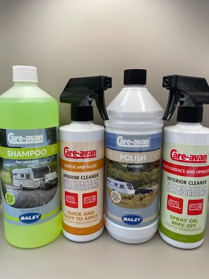 Caravan Cleaning Wash Kit Shampoo,Polish,Window & Interior Multi ...