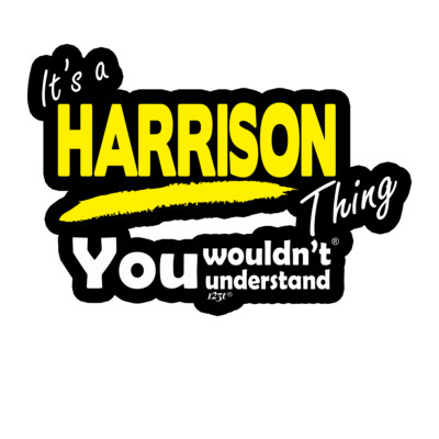 2 x Car Stickers - harrison V1 Surname Thing Decal Window Bumper Laptop ...