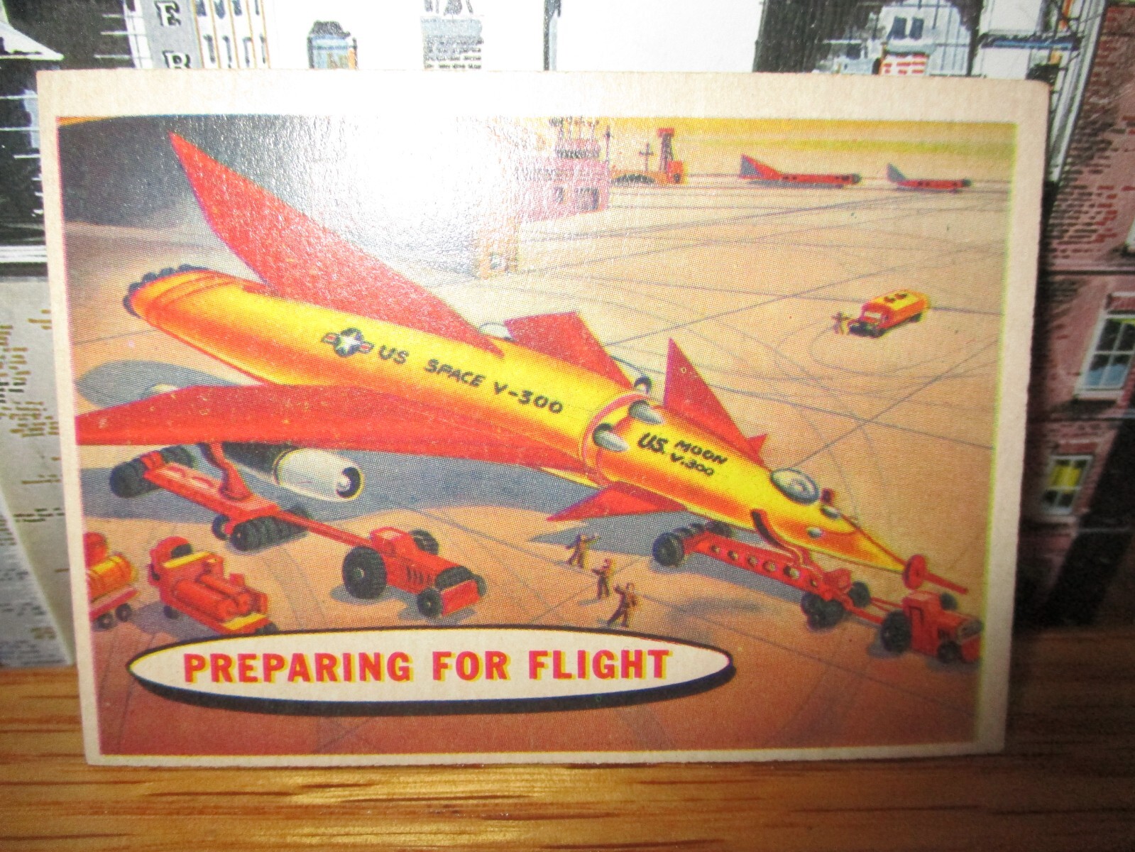 VINTAGE 1957 Topps Space Cards Number #14 Preparing For Flight ...