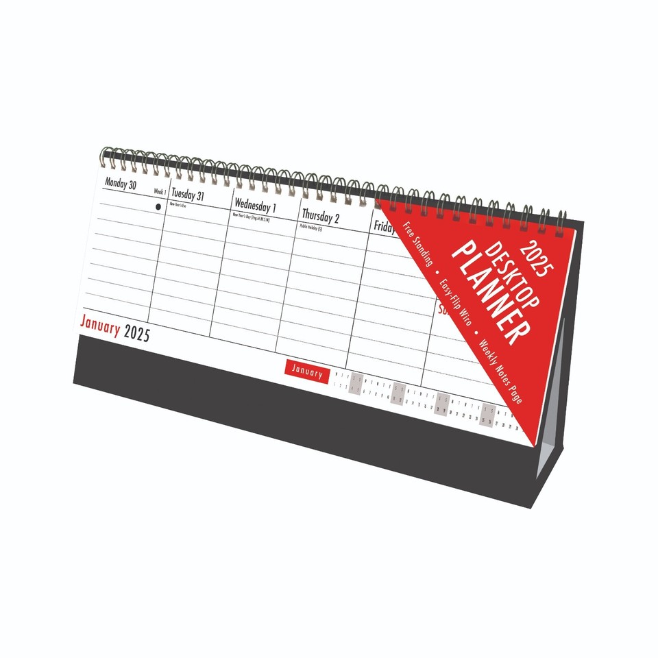 2025 Wall Calendar Slim Calender, A4 Large Month to View Planner, Easy ...