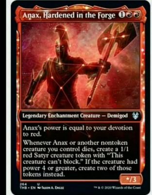 Magic Gathering Theros Beyond Death - Anax, Hardened in the Forge FOIL ...