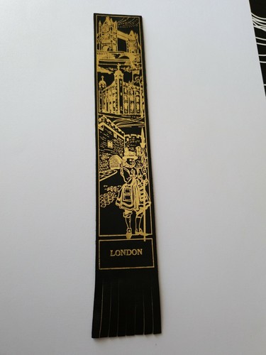 Vintage Leather Collectable Bookmark Souvenir - London Sightseeing ...