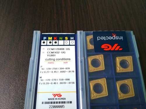 YG1 CCMT 120408-UG YG801 / CCMT 432-UG YG801 10 PCS Original carbide inserts | eBay