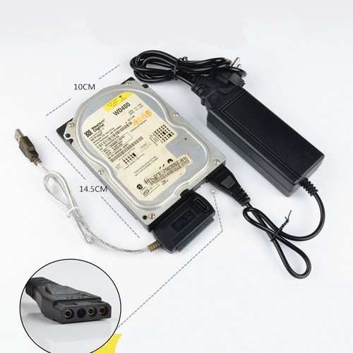 USB to IDE ATA SATA ATAPI Hard Drive Disk HDD 2.5" 3.5" Cable Connector ...