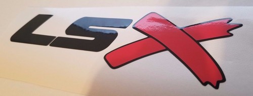 LSX Sticker decal LS X for GM SS camaro corvette chevy black red or ...