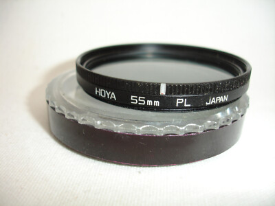 Hoya 55mm PL Filter with case, Japan, Polarizer Polarizing | eBay