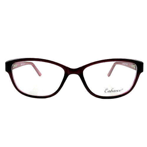 New ENHANCE Women's Eyeglasses EN 3958 Matte Plum Optical Frame 52-16 ...