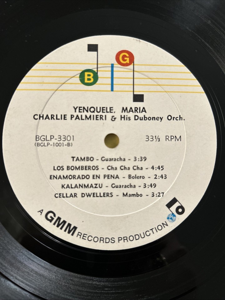 Charlie Palmieri & His Duboney Orchestra Yenquele, Maria BG LP -BGLP ...