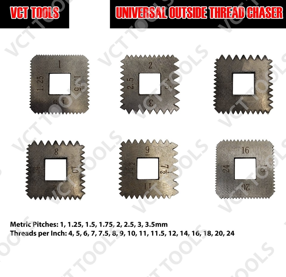 Universal Outside Thread Chaser Repair Tool Restores Threads & Bolts 5 ...