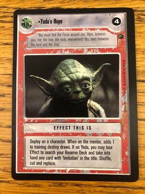 SWCCG Star Wars CCG Dagobah Limited Yoda's Hope LP/NM See Pics | eBay