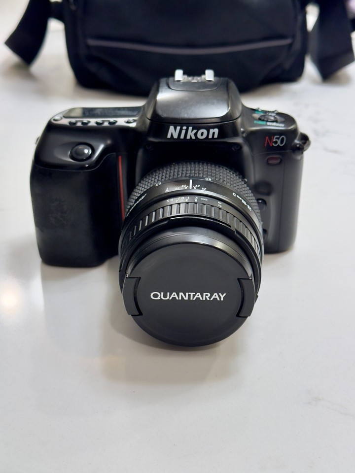 Nikon N50 35mm Camera w/28-80mm lens, 70-300mm lens, and Bag WORKS | eBay