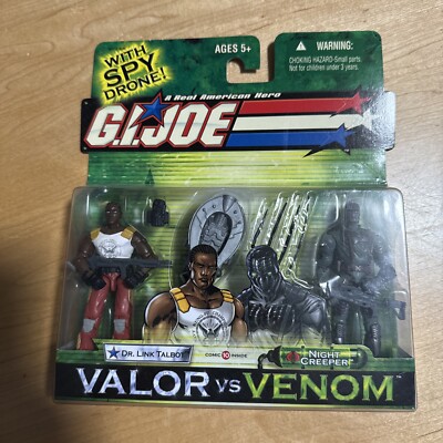 SEALED 2004 Gi Joe Valor Vs Venom Dr Link Talbot Cobra Night Creeper | eBay