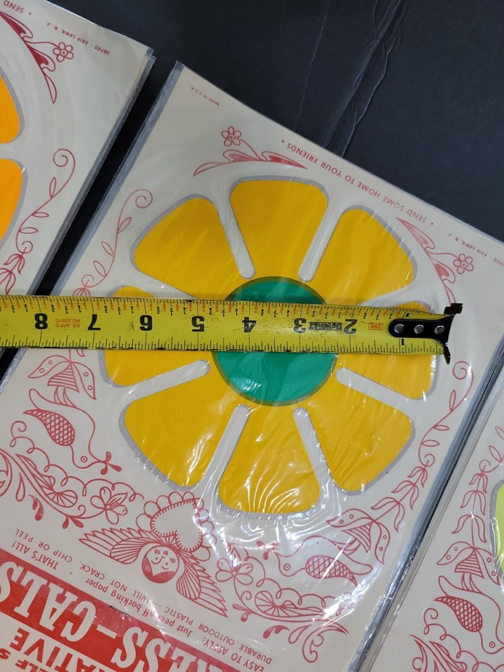 Vintage 7" Flower Power Hippie Stickers | eBay