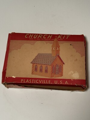 Vintage H.O. Scale Church House Model Railroad In Box | eBay