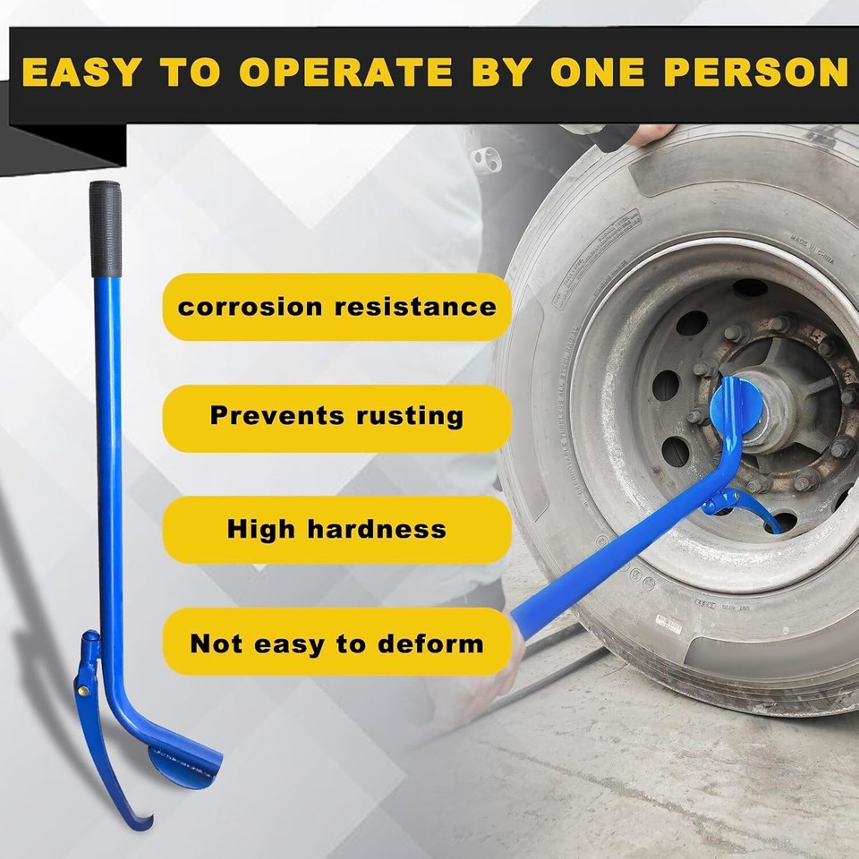 Semi Tire Changing Tools, Heavy Duty Truck Remover, for Class 6-8 Blue ...