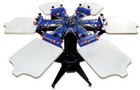 6 Color 6 Station Rotary Screen Printing Press Accurate | eBay