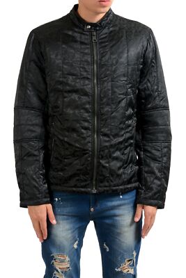 Versace Versus Men's Black Lightly Insulated Full Zip Jacket Size XS S ...