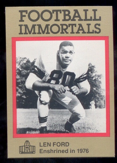 1985 Football Immortals LEN FORD Cleveland Browns Hall of Fame Card | eBay