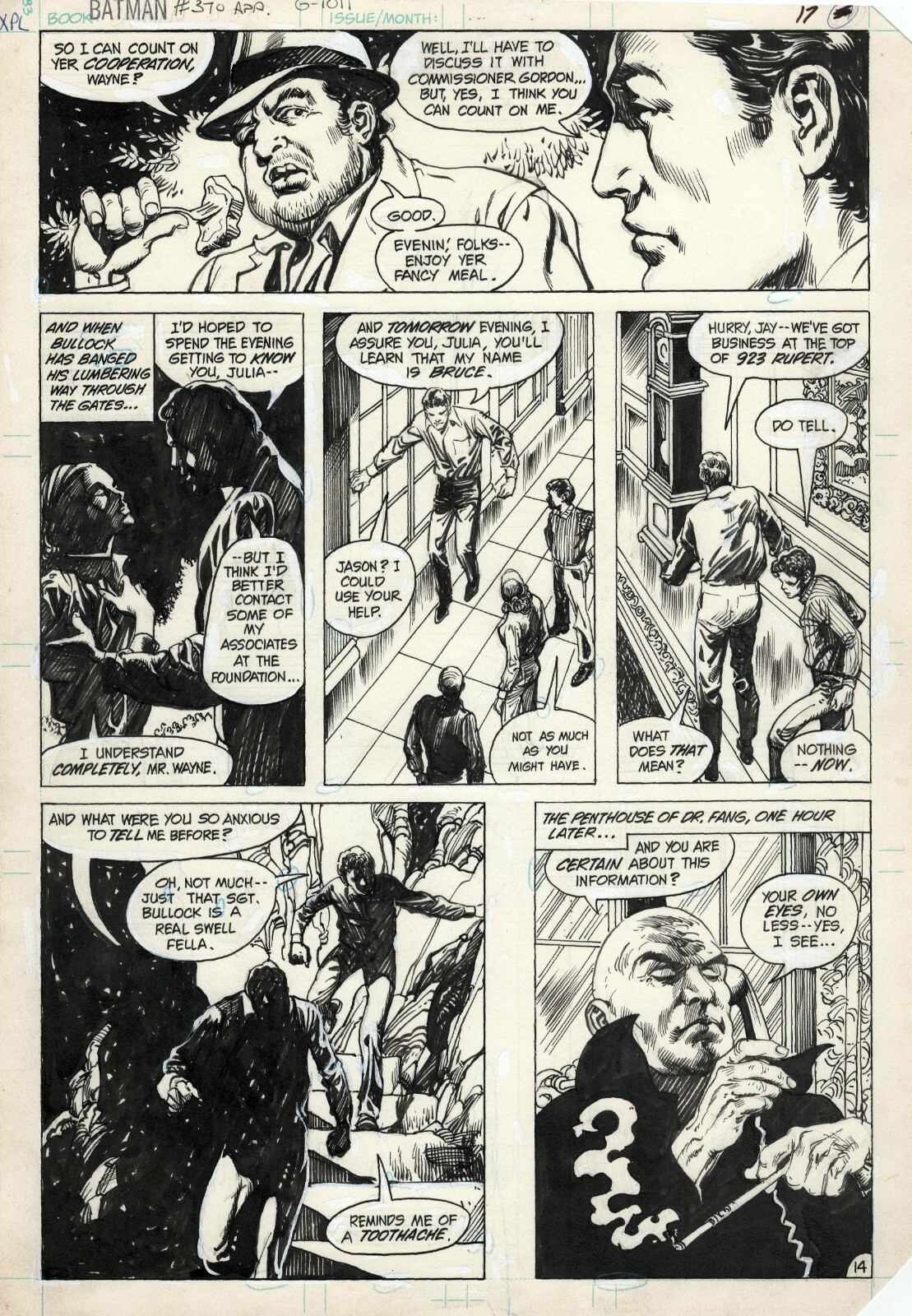 Don Newton & Alfredo Alcala, Batman 370, page 14, 1983 | eBay