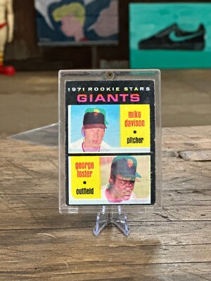 RARE ERROR - Mike Davidson/George Foster Rookie Card 1971 Topps #276 ...