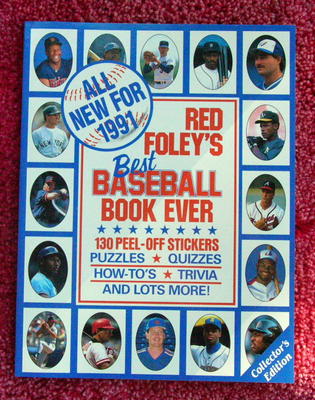 1991 RED FOLEY STICKER BOOK Barry Larkin Don Mattingly Mark McGwire ...