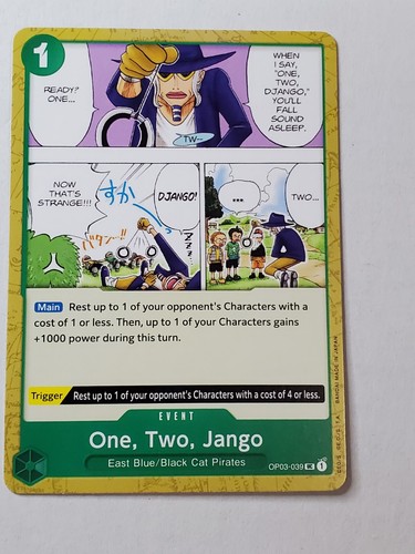 One Piece Card Game - One, Two, Jango - Pillars of Strength OP03-039 | eBay