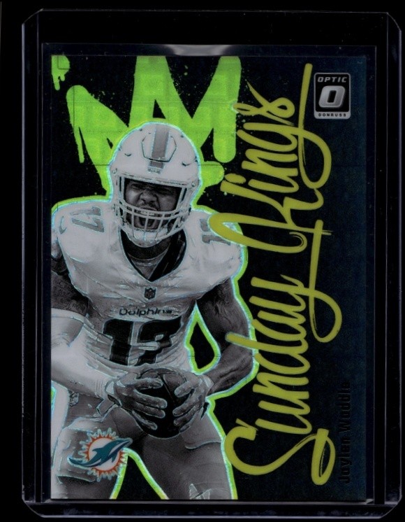 Jaylen Waddle 2024 Optic #14 Sunday Kings - Black Pandora /25 Price ...