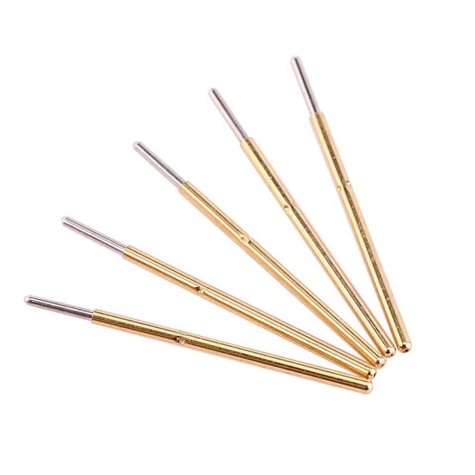 100pcs P50-J1 Dia 0.68mm Length 16mm Spring Test Probe Round Head Pin ...