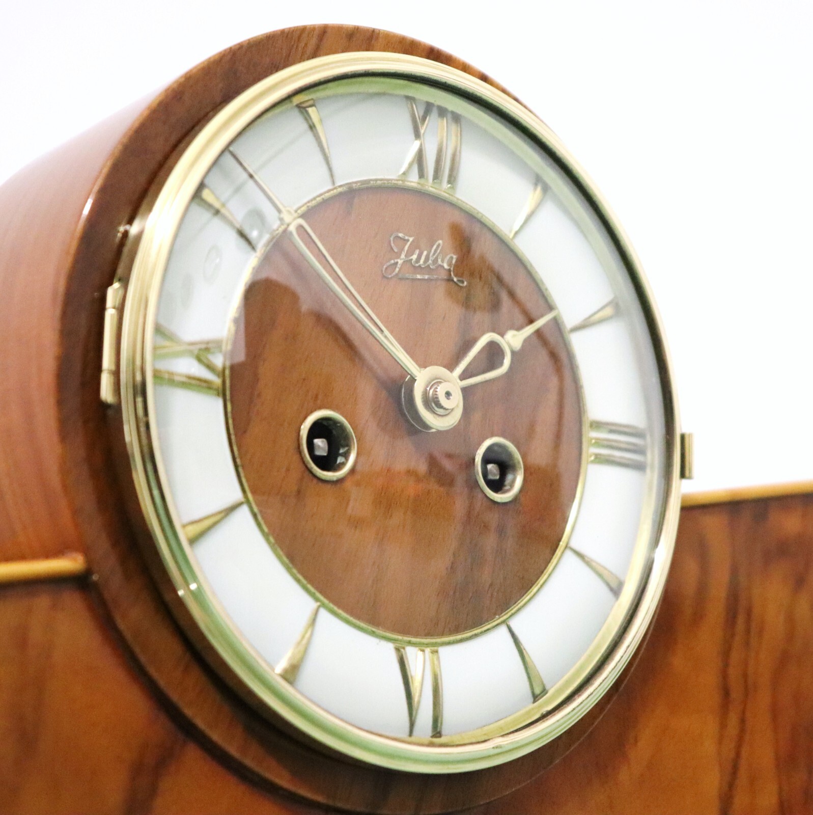 JUBA SCHATZ Mantel Top! Clock RARE Vintage 3 Bar Chime 1950s High Gloss ...