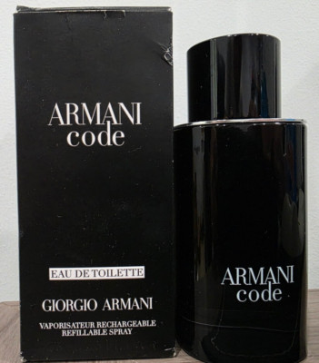Armani Code by Giorgio Armani 2.5 oz EDT Refillable Cologne for Men New ...