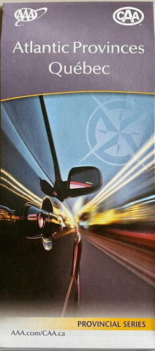 New AAA ATLANTIC PROVINCES/QUEBEC CANADA ROAD MAP Highway CAA FREE SHIP ...