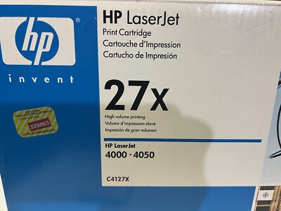Genuine OEM HP 27X Black Toner Cartridge C4127X for LaserJet Serier ...