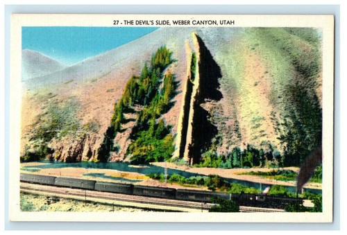c1950s Gigantic Freak of Nature, Devil's Slide Weber Canyon Utah UT ...