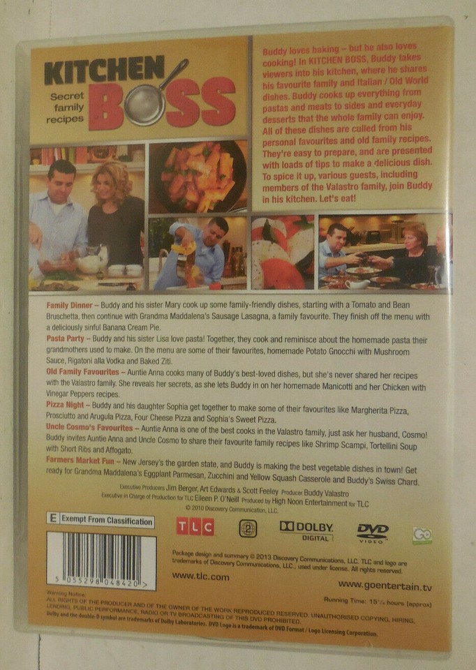 TLC Kitchen Boss Secret Family Recipes 5 DVD Set 5055298048420| eBay