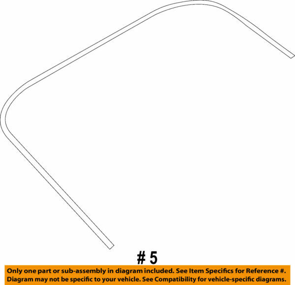 SU003-01900 Toyota Moulding, back window, outside upper, no.1 ...
